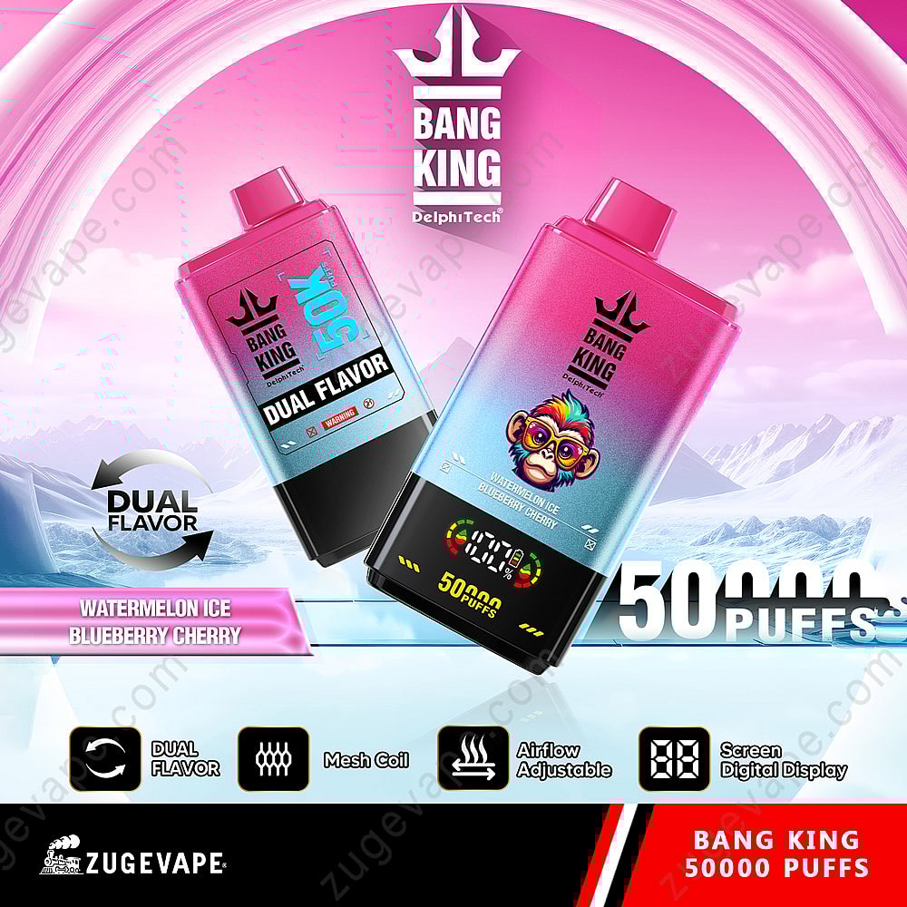 Bang King 50000 Puffs 50k Double Flavor Disposable Vape - ZugeVape