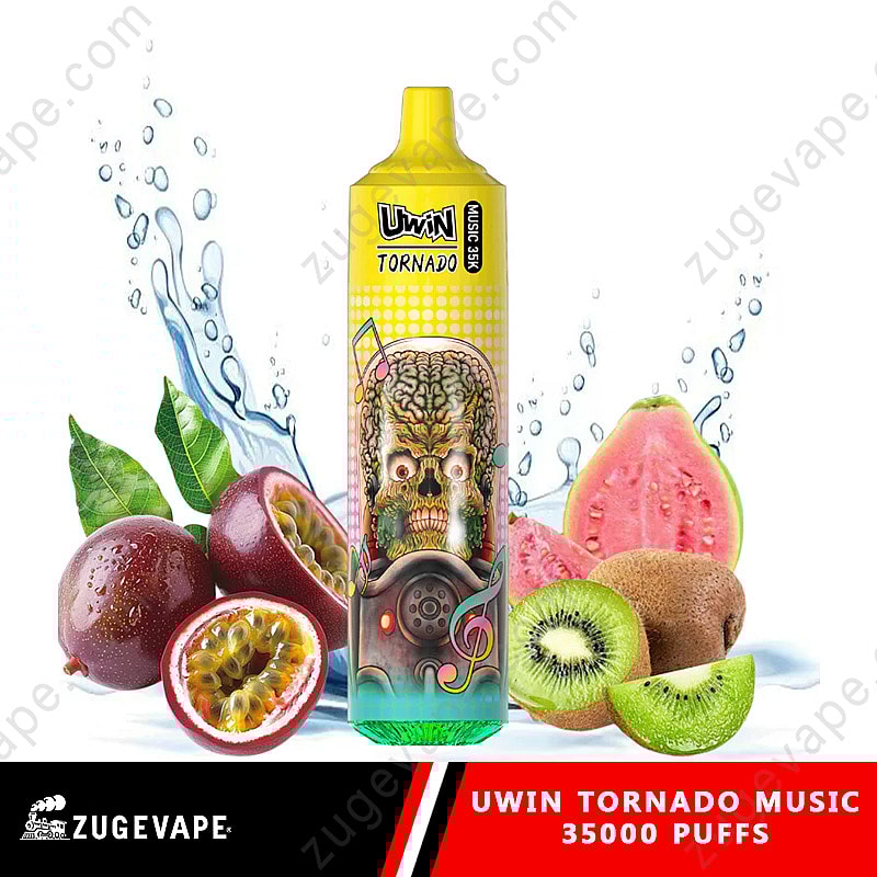 Uwin Tornado 35000 Züge 35K Musik RGB Lichter Wiederaufladbarer Einweg-Vape-Pen - ZugeVape