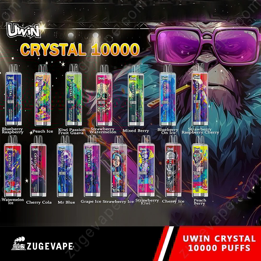 Uwin Crystal 10000 Puffs 10K Disposable Vape - ZugeVape