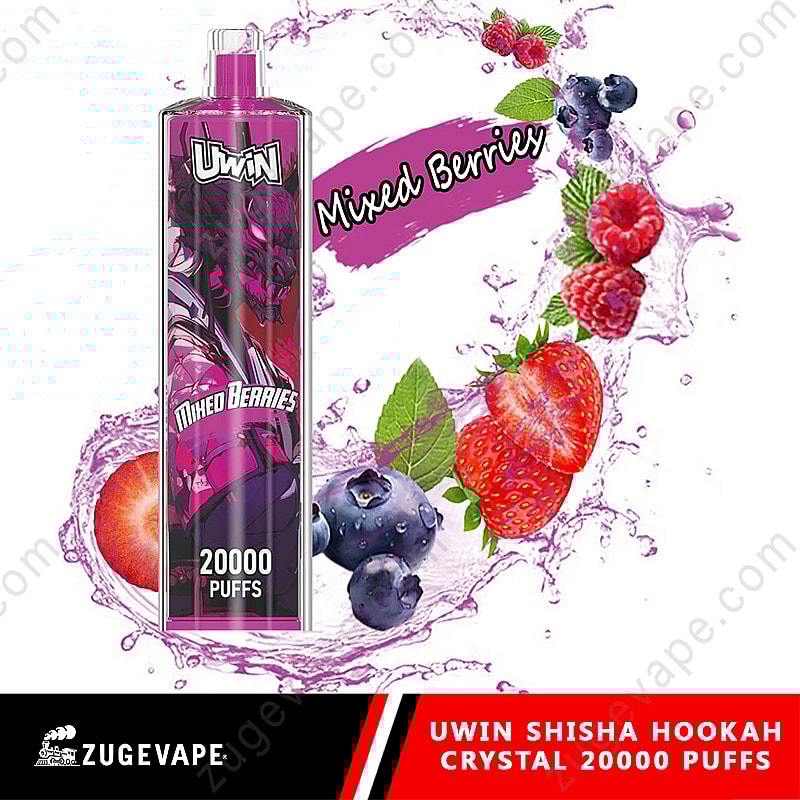Uwin Shisha Hookah Crystal 20000 Züge 20K Einweg-Vape - ZugeVape