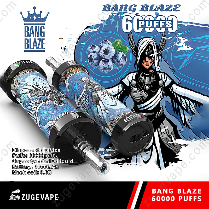 Bang Blaze 60000 Puffs 60K LED-display Engångs Vape Pen - ZugeVape