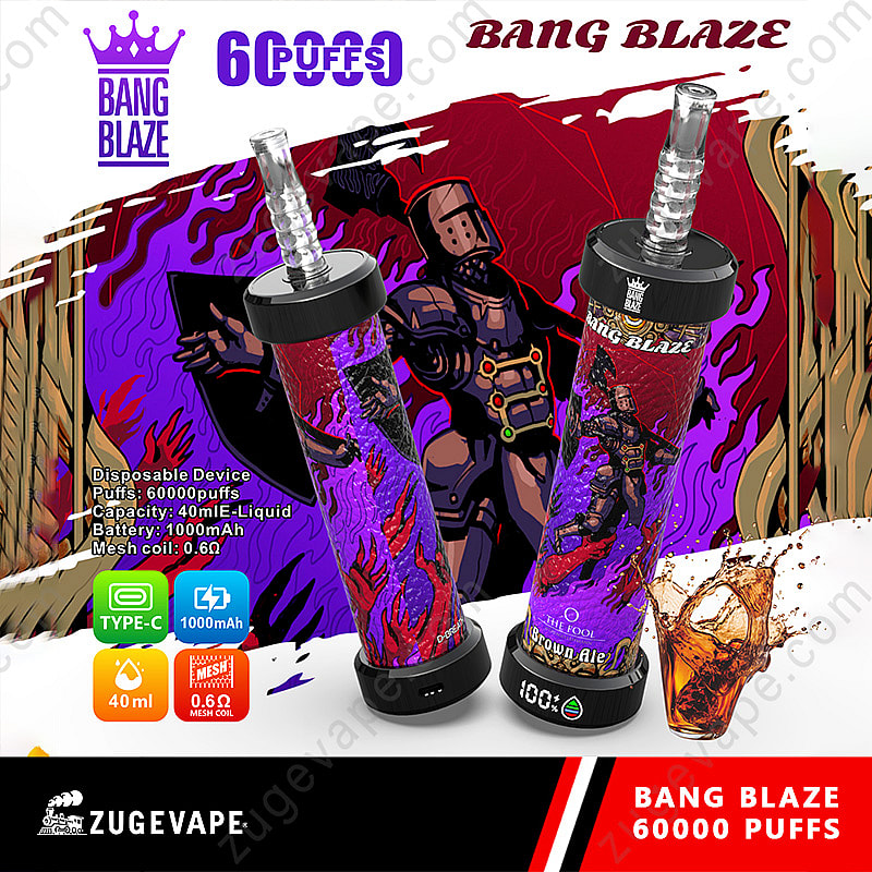 Bang Blaze 60000 Puffs 60K LED Display Disposable Vape Pen - ZugeVape