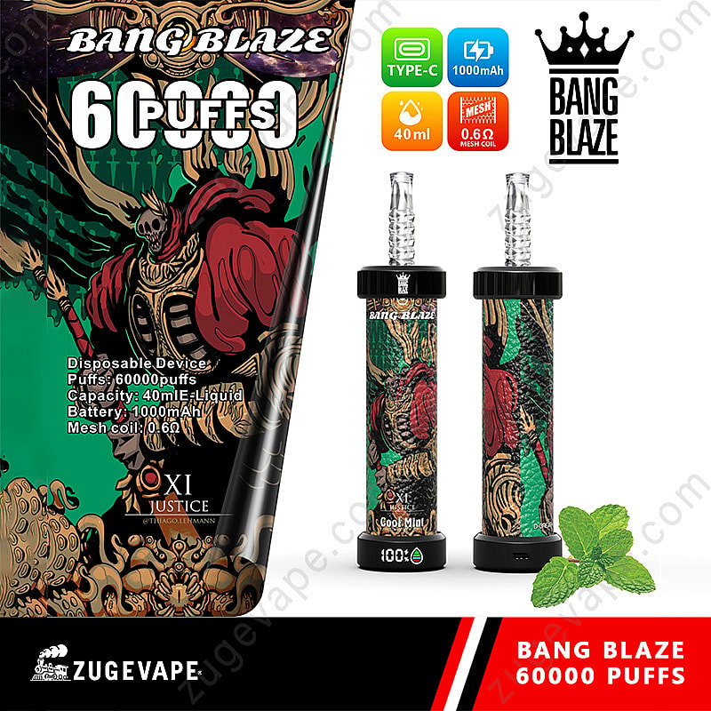 Bang Blaze 60000 Puffs 60K LED Display Disposable Vape Pen - ZugeVape