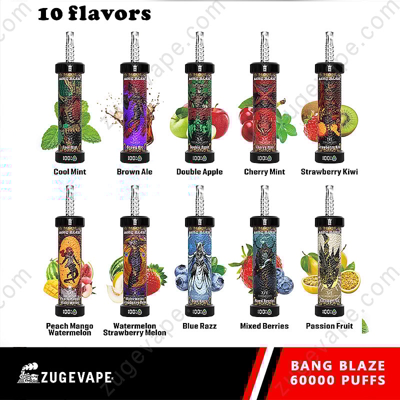 Bang Blaze 60000 Puffs 60K LED-display Engångs Vape Pen - ZugeVape
