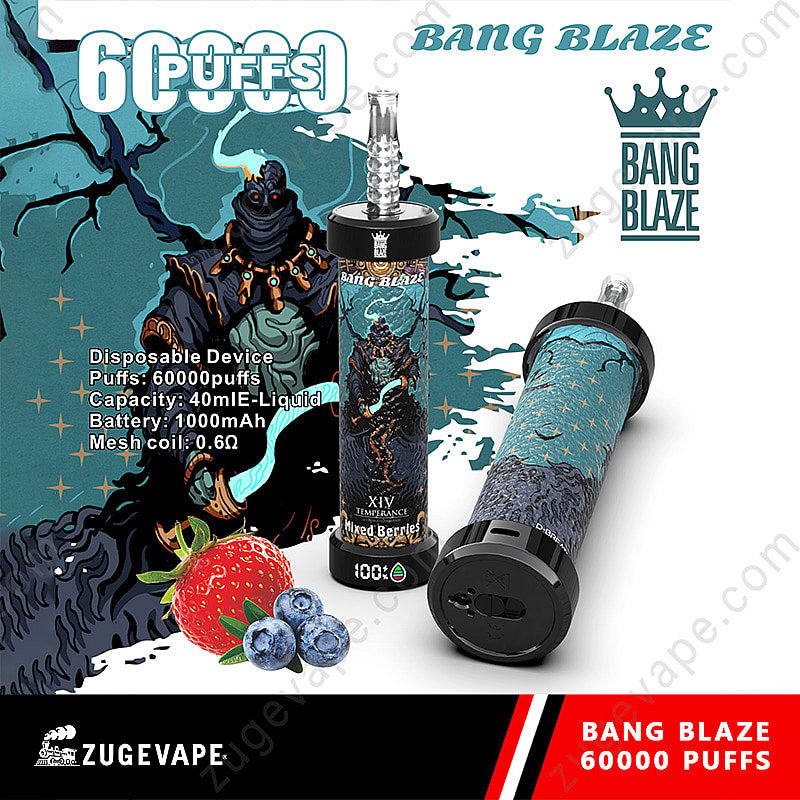 Bang Blaze 60000 Puffs 60K LED Display Disposable Vape Pen - ZugeVape