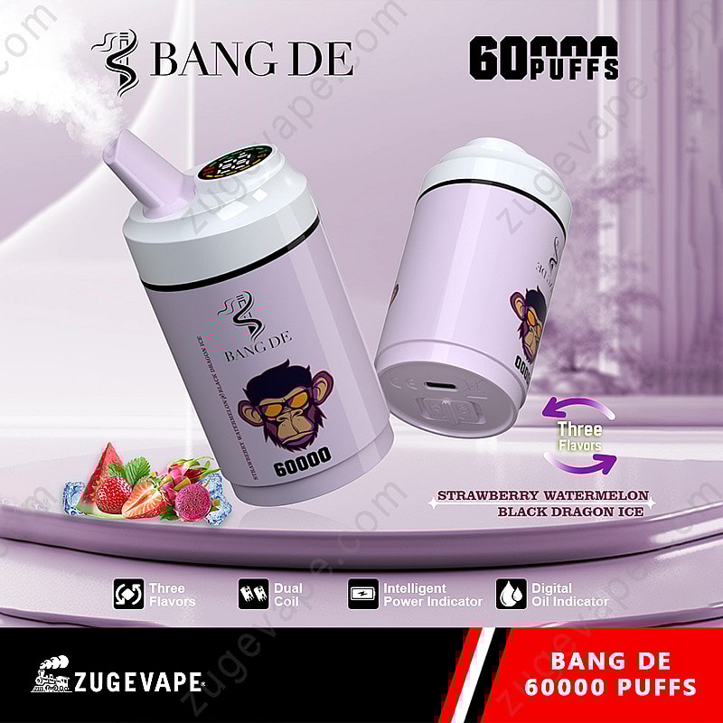 Bang DE 60000 Puffs 60k Triple Flavors 3 In 1 Disposable Vape - ZugeVape