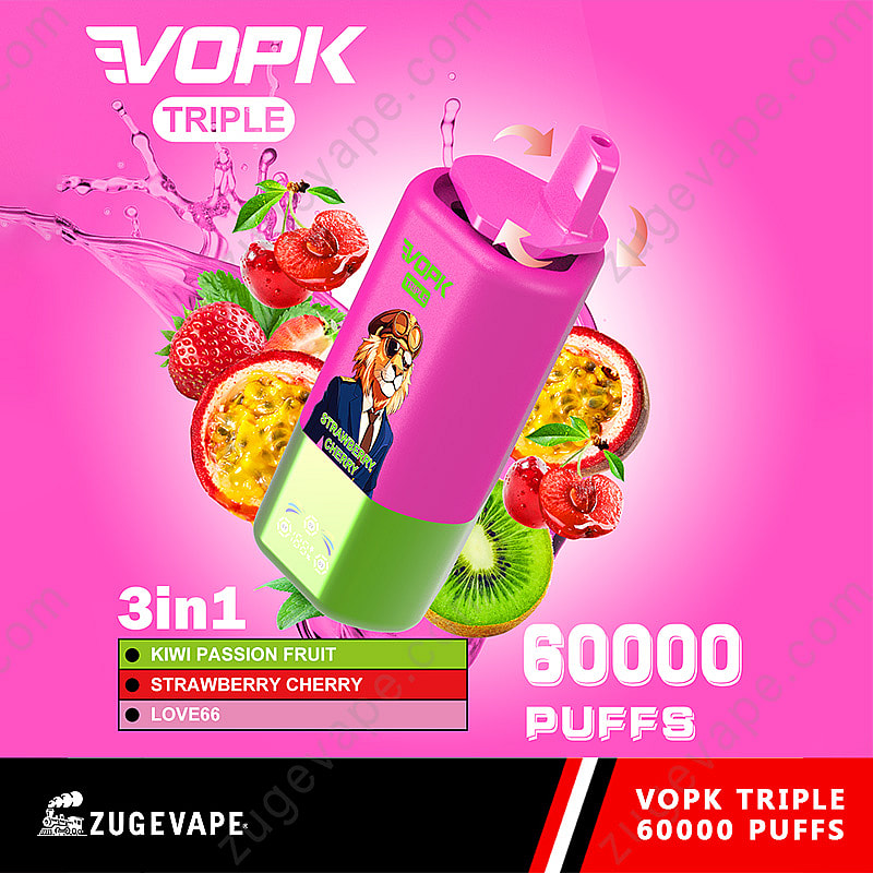 Vopk Triple 60000 Puffs 60k 3 en 1, triple sabor, vaporizador desechable - ZugeVape