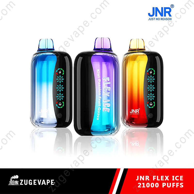 JNR Flex Ice 21000 Puffs 21k Touchscreen Wegwerp Vape - ZugeVape