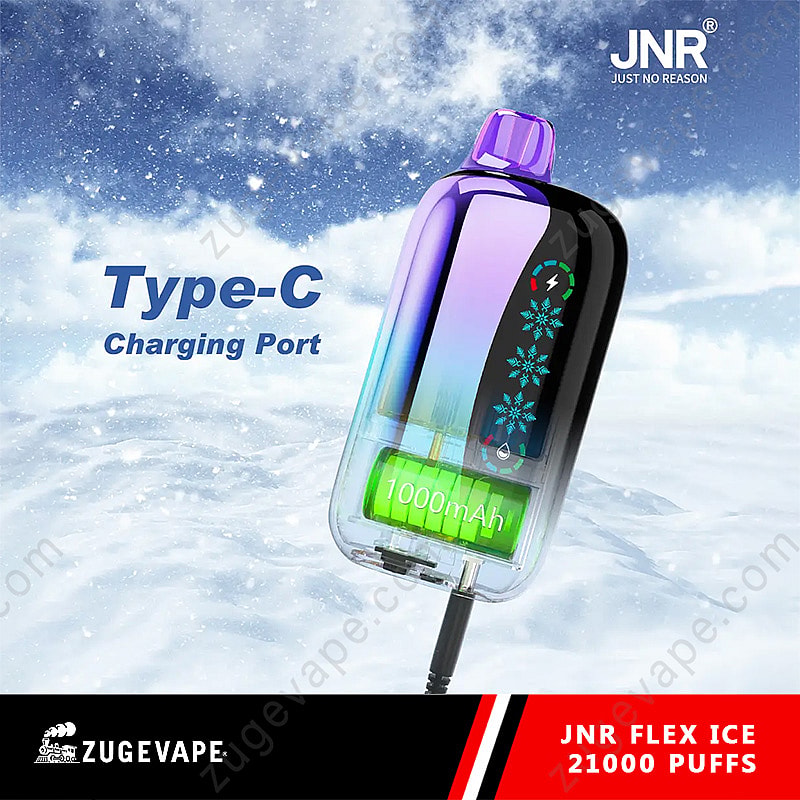 JNR Flex Ice 21000 Puffs 21k Touch Screen Disposable Vape - ZugeVape