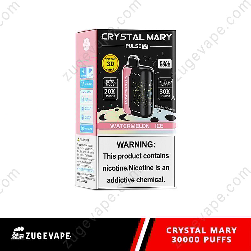 Crystal Mary Pulse X 30000 Puffs 30k Engångsvape - ZugeVape