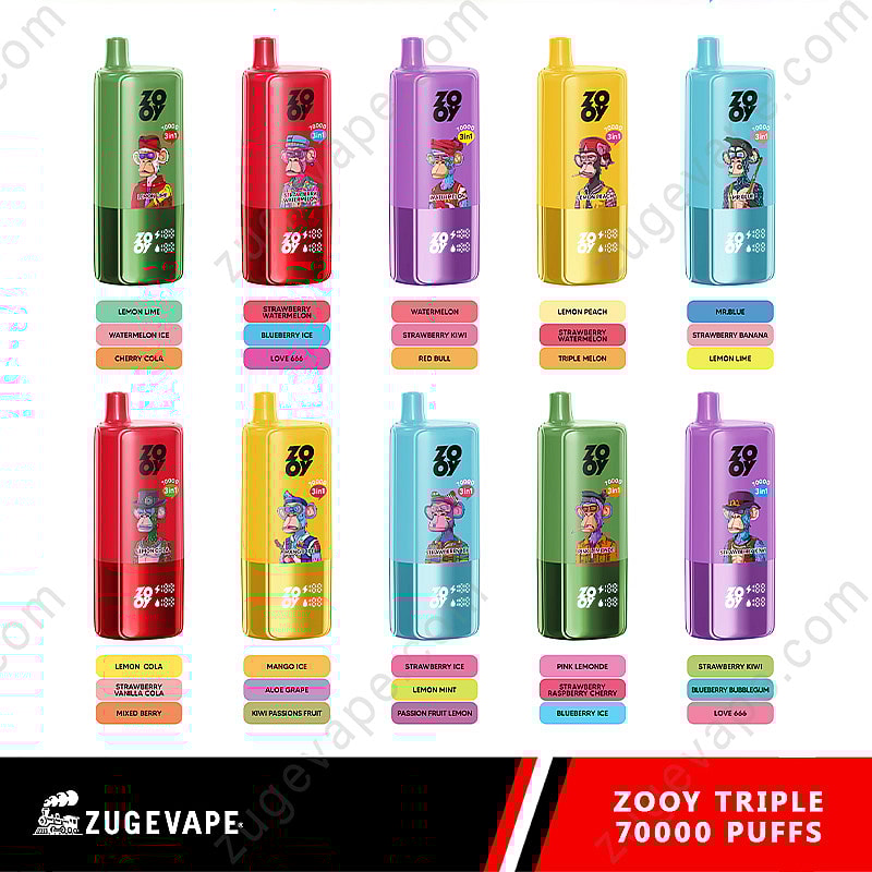 Zooy Triple 70000 Züge 70k 3 in 1 Dreifach-Aromen Einweg-Vape - ZugeVape