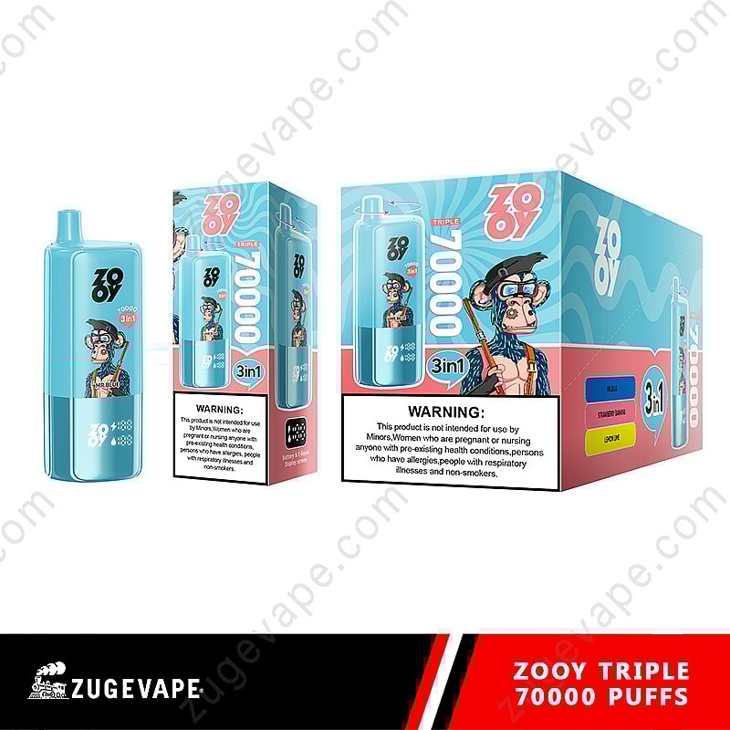 Zooy Triple 70000 Puffs 70k 3 In 1 Triple Flavors Disposable Vape ...