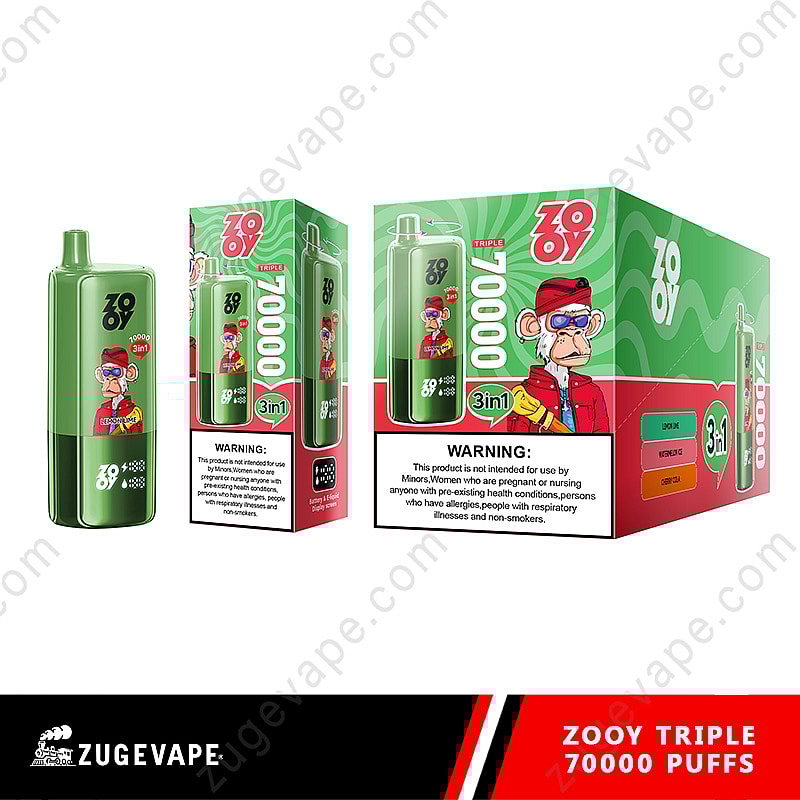 Zooy Triple 70000 Züge 70k 3 in 1 Dreifach-Aromen Einweg-Vape - ZugeVape