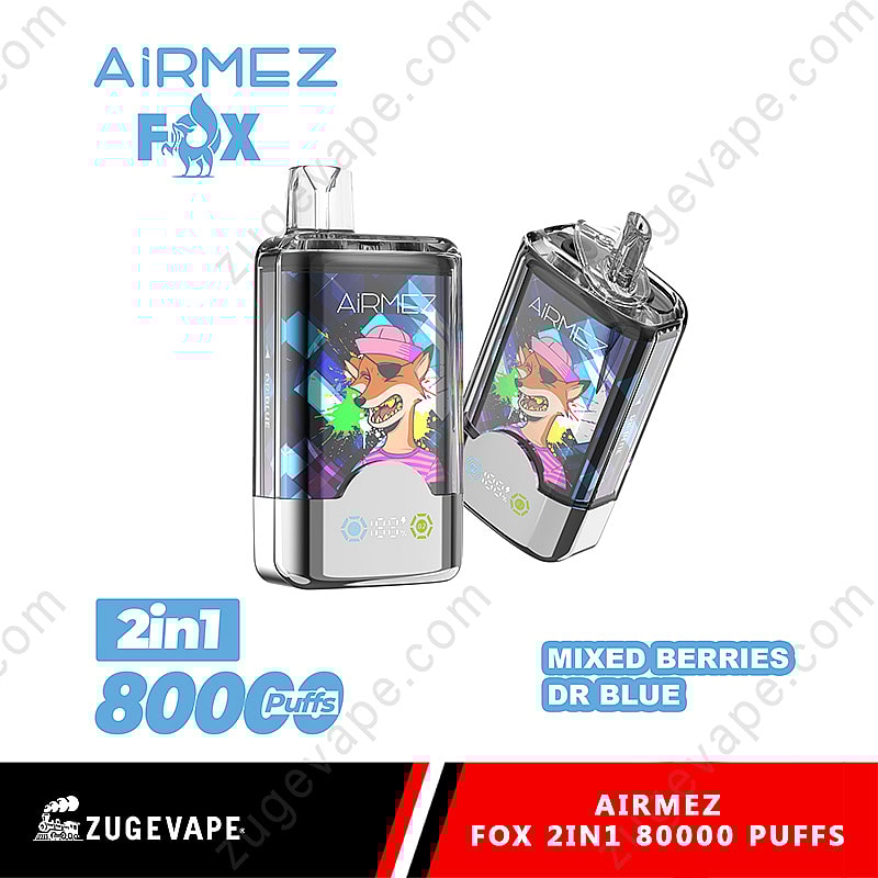 Airmez Fox 2 in 1 80000 Puffs - Dubbele smaak 80K vape - ZuGEVAPE