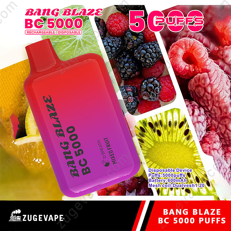 Bang Blaze BC 5000 Puffs - Vape jetable rechargeable 5K Smooth 5K ...