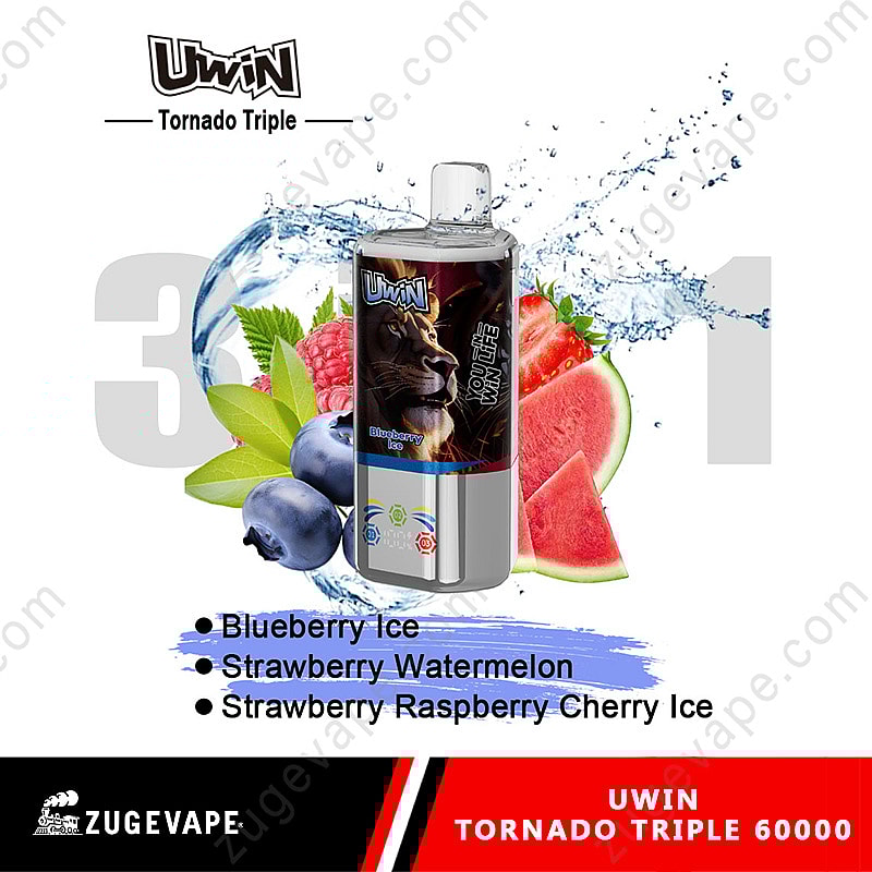 Uwin Tornado triple 60000 bocanadas 60k 3 en 1 triple sabores vape ...