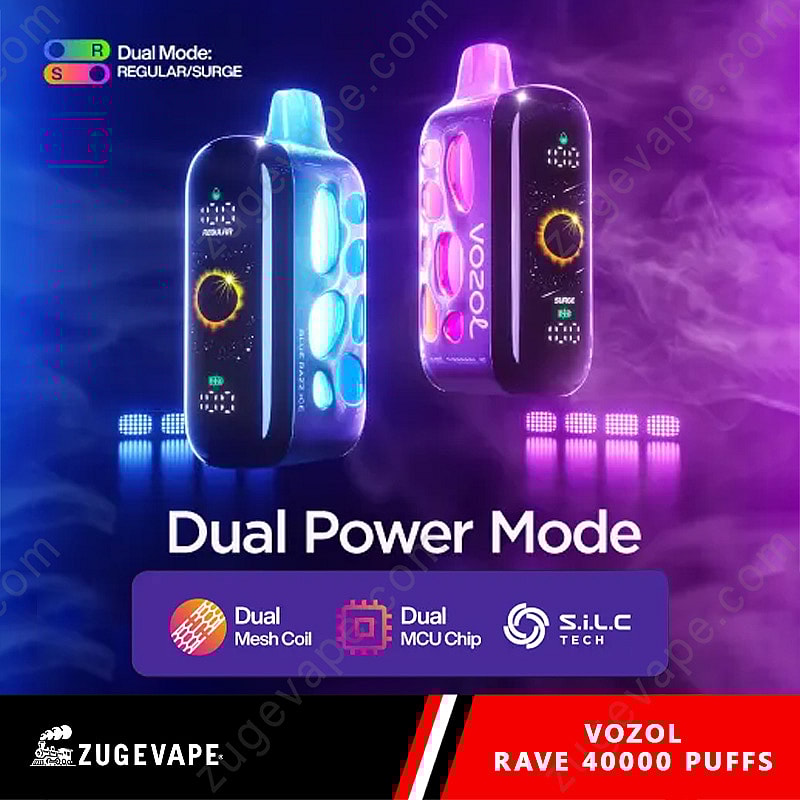 Vozol Rave 40000 Puffs – Smart Dual Power 40k Einweg-Vaporizer (EU ...