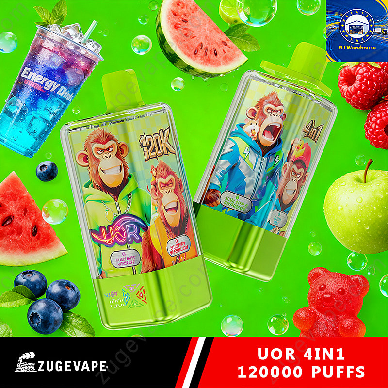UOR 120000 Puffs 4 In 1 Vape - Livraison rapide dans l'entrepôt de l'UE ...