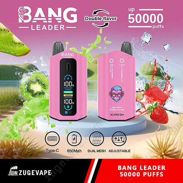 Bang Leader 50000 Puffs 50k Doppio Aroma Monouso Vape - ZugeVape