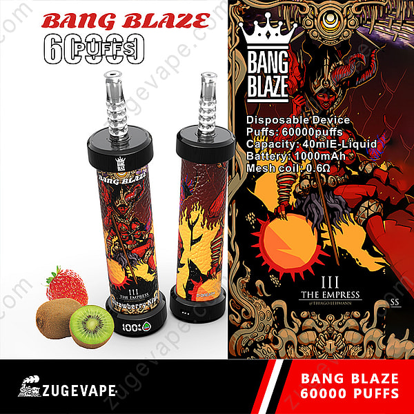 Bang Blaze 60000 Puffs 60K LED Display Disposable Vape Pen - ZugeVape