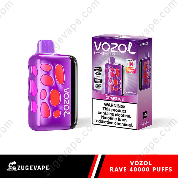 Vozol Rave 40000 Puffs – Smart Dual Power 40k Disposable Vape (EU ...