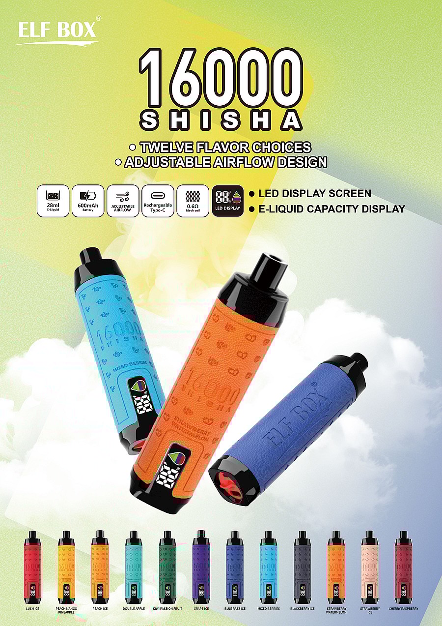ELF Box Shisha 16000 Puffs 16K Disposable Vape - ZugeVape