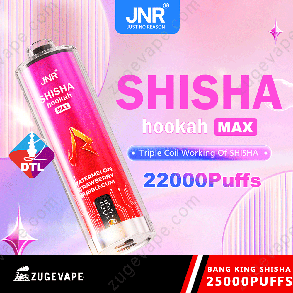 JNR Mega Shisha Hookah 100K Puffs Disposable Vape - ZugeVape