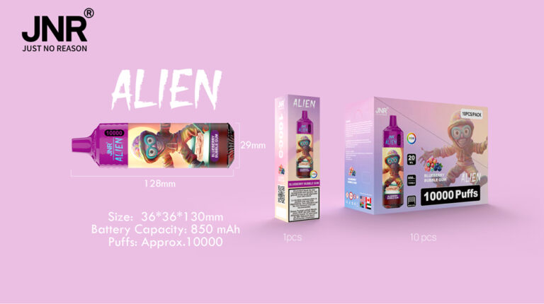 JNR Alien 10000 Puffs Tornado 10k Vape jetable - ZugeVape